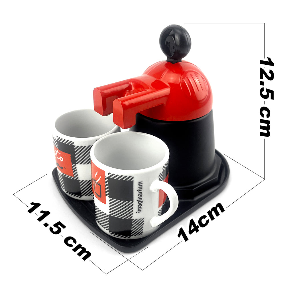 Red Mini Expresso 2Cups Ceramics Coffee Maker Moka Coffee Maker Italia – TG