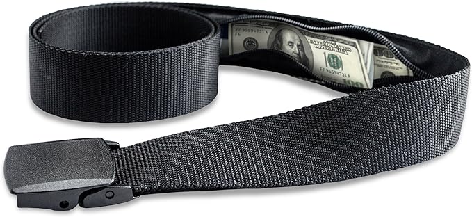 Anti Theft Travel Security Money Belt with Hidden Money Pocket - TG