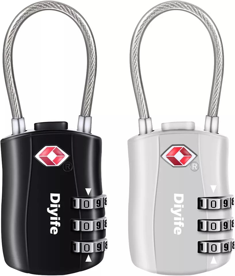 TSA Newest Approved Waterproof Travel Security Lock - TG